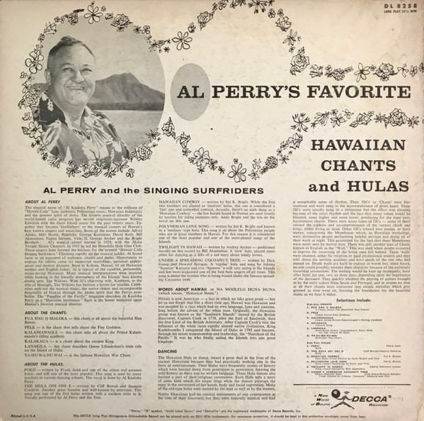 Al Perry And The Singing Surfriders – Al Perry's Favorite Hawaiian ...