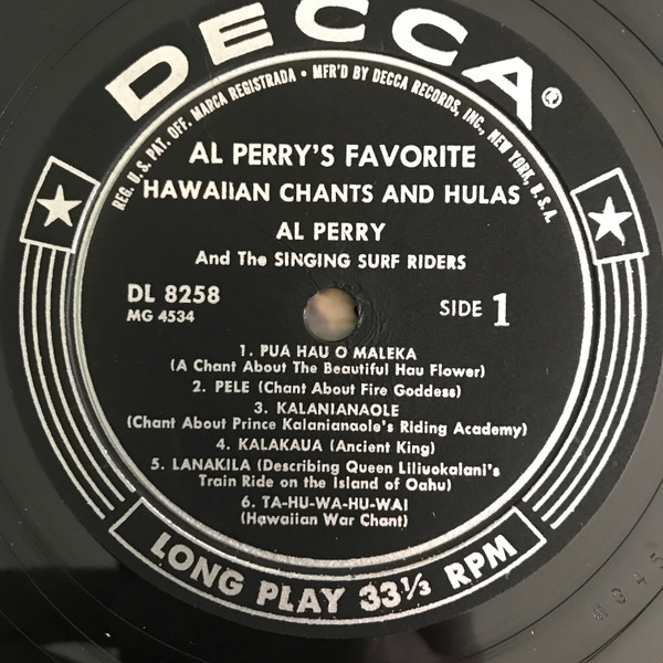 Al Perry And The Singing Surfriders – Al Perry's Favorite Hawaiian ...
