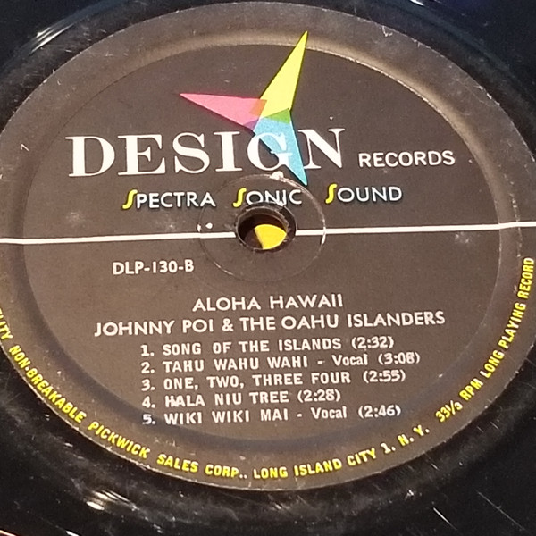 Johnny Poi And The Oahu Islanders – Aloha Hawaii - Exotic Tiki Island