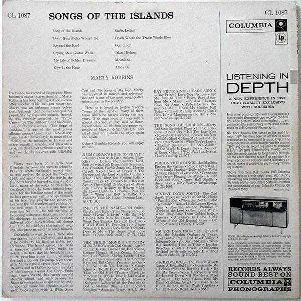Marty Robbins – Song Of The Islands - Exotic Tiki Island
