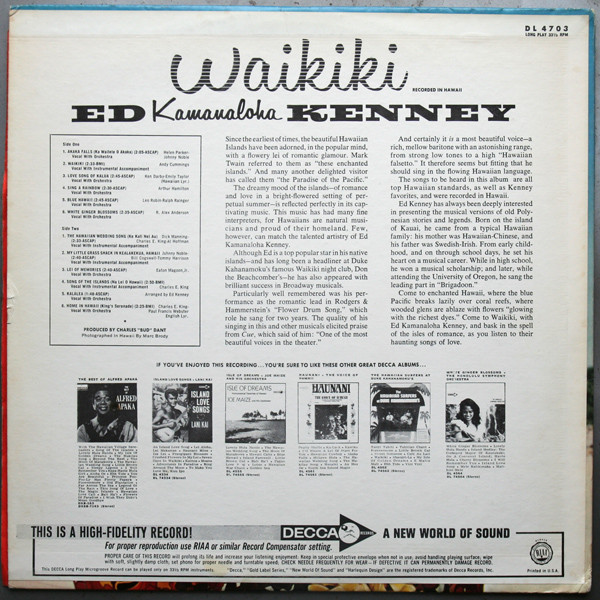 Ed Kamanaloha Kenney – Waikiki - Exotic Tiki Island