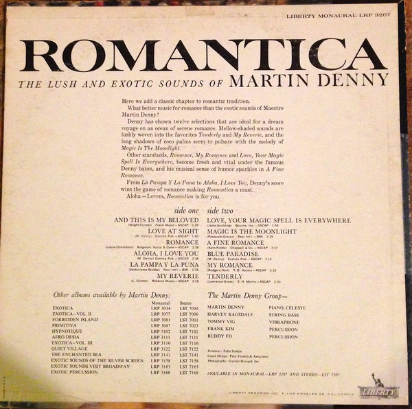 Martin Denny – Romantica - Exotic Tiki Island