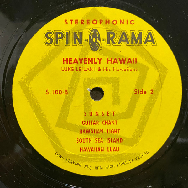 Luke Leilani & His Hawaiian Rhythm – Heavenly Hawaii - Exotic Tiki Island
