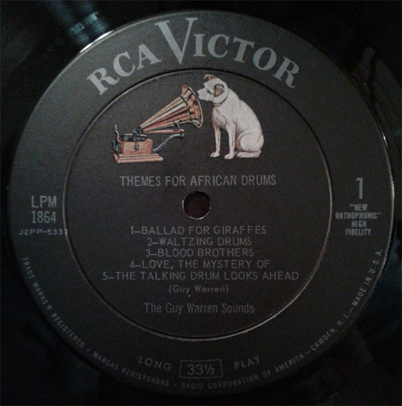 The Guy Warren Sounds – Themes For African Drums - Exotic Tiki Island