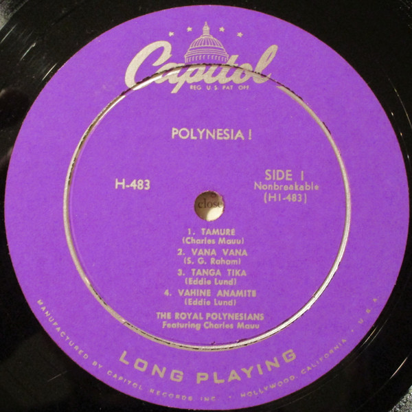 The Royal Polynesians Featuring Charles Mauu – Polynesia! - Native ...