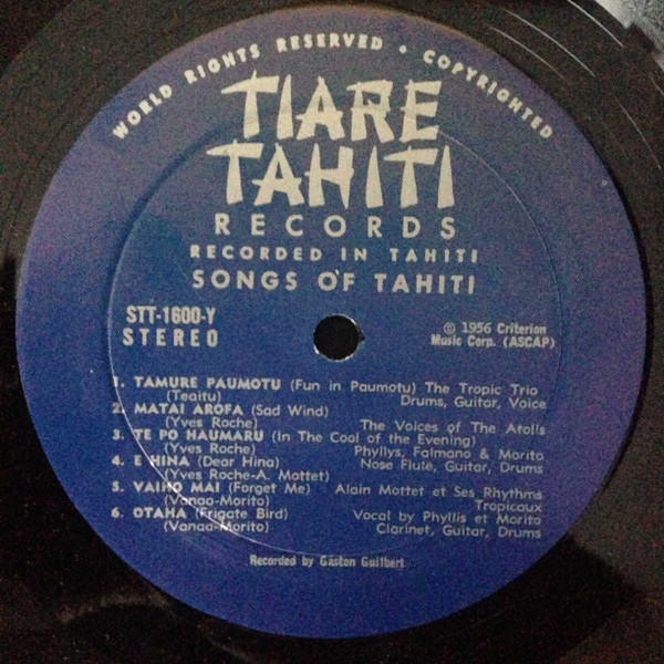 Various – Drums Of Bora Bora And Songs Of Tahiti - Exotic Tiki Island