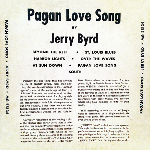 Jerry Byrd Guitar Magic – Pagan Love Song - Exotic Tiki Island